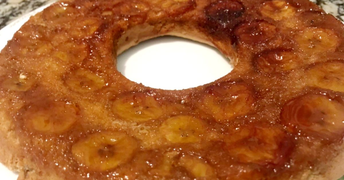 Torta Invertida De Banana 😋🍌 Receta de Chacha- Cookpad