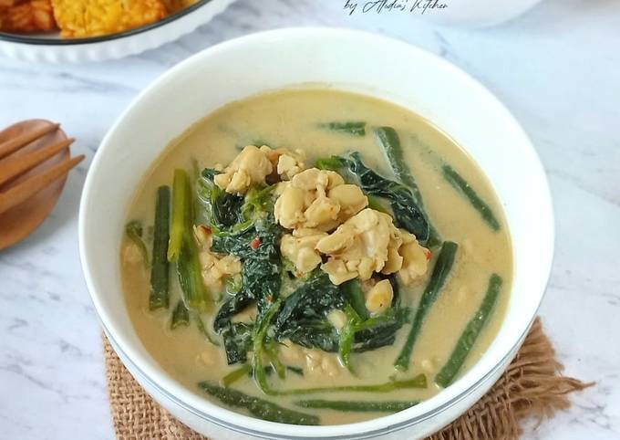 Resep Bobor Kangkung Tempe Semangit oleh Vey Alodia's Kitchen - Cookpad