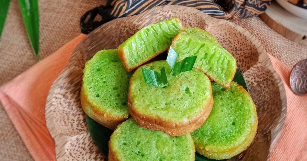 Resep Bika Ambon Mini Pandan oleh Ratih Sukardi - Cookpad
