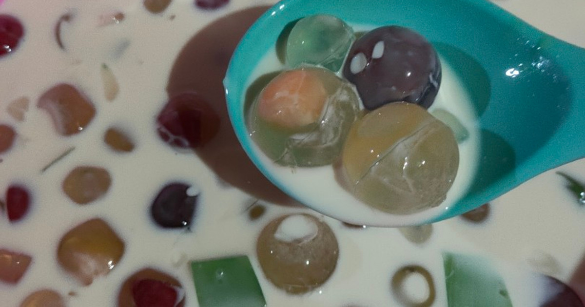 Resep 425. Fruit Jelly Ball Ice / Es Bola Jelly Buah oleh Dapur Marin Borneo - Cookpad
