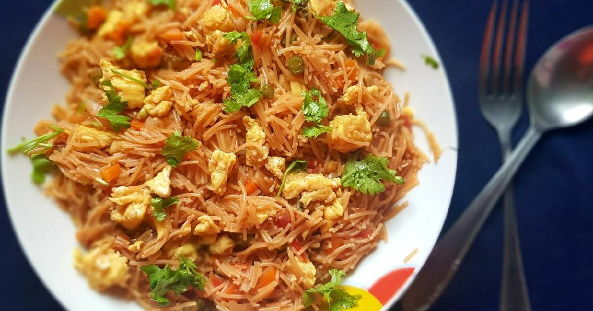 Vermicelli Egg Pulav Recipe by Maria Emmanuel - Cookpad