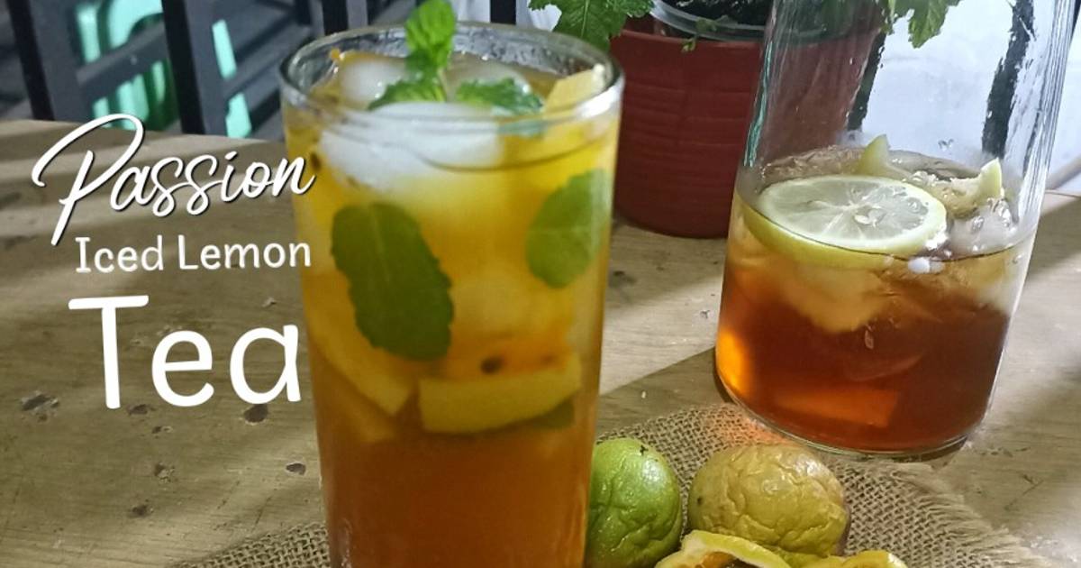 Resep Es Teh Lemon Markisa | Passion Fruit Lemon Tea 💛🫖 oleh Endah ...