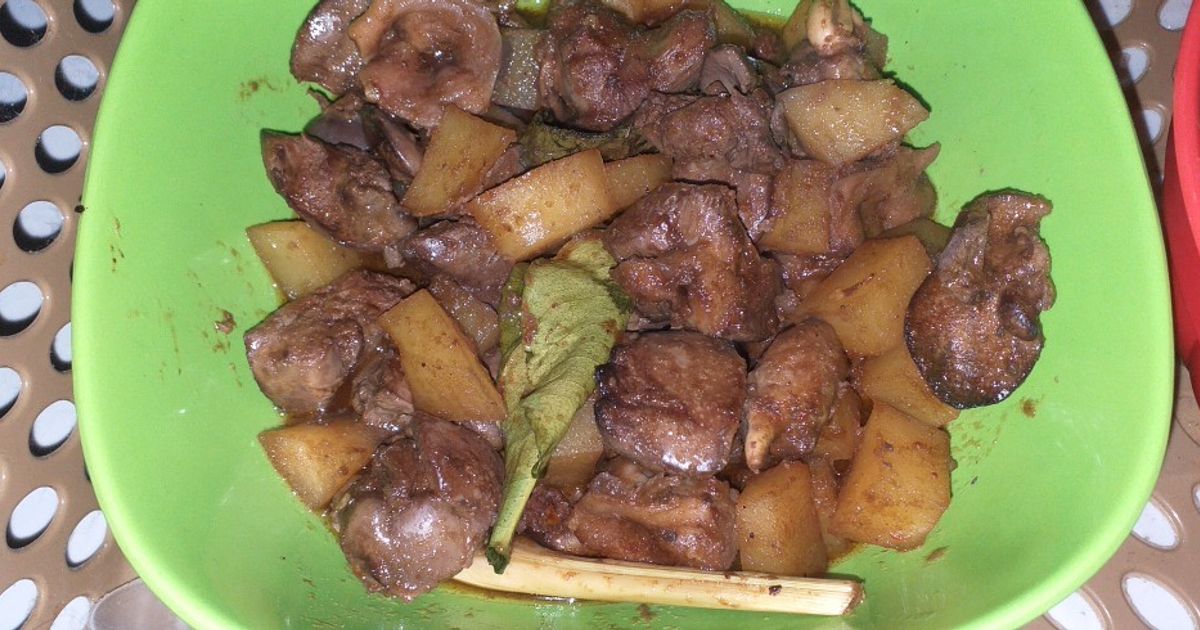 Resep Rempelo Hati Ayam Kecap+Kentang oleh Arin Andhy - Cookpad