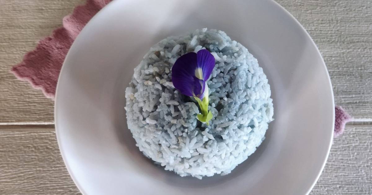 Resep Nasi Biru (Bunga Telang) oleh Aseh Meilya - Cookpad