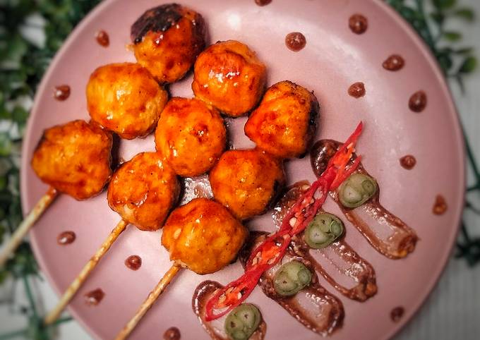Resep Sate Bakso Tempe Bakar oleh Fey_Pawonmungil - Cookpad
