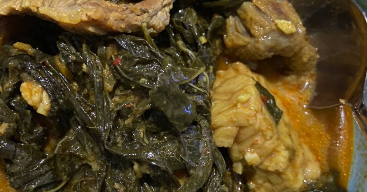 Resep Rendang Daging Daun Singkong oleh Nur Sofia Arianti - Cookpad