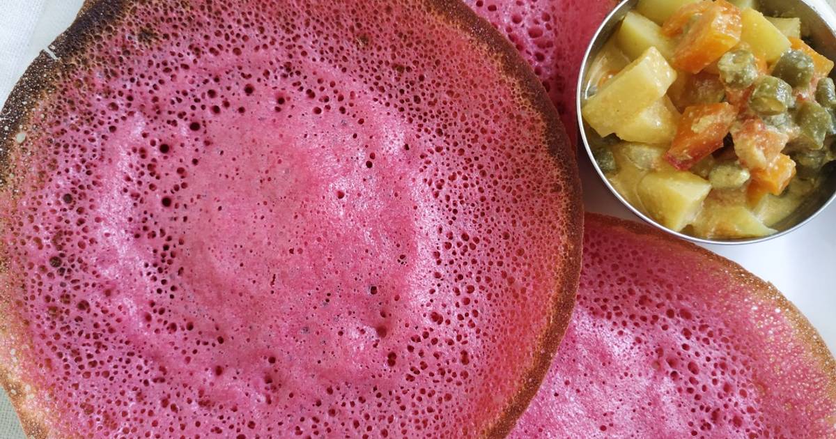 பீட்ரூட் ஆப்பம் (beetroot aapam Recipe in Tamil) இவருடைய ரெசிபி ...
