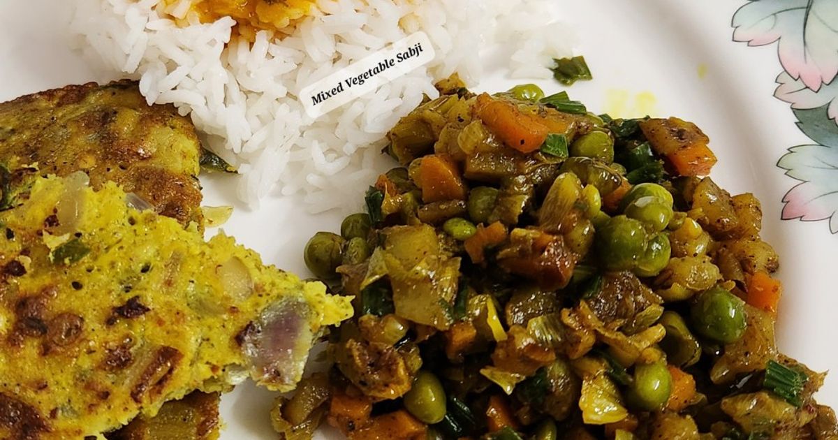 Mixed Vegetable Sabji Recipe by Rosalyn John - Cookpad