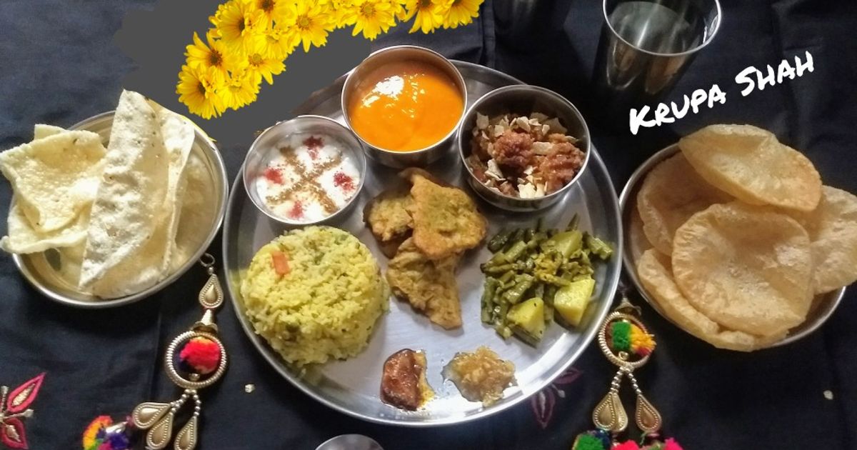 Soulful Gujarati Platter Recipe by Krupa Kapadia Shah - Cookpad