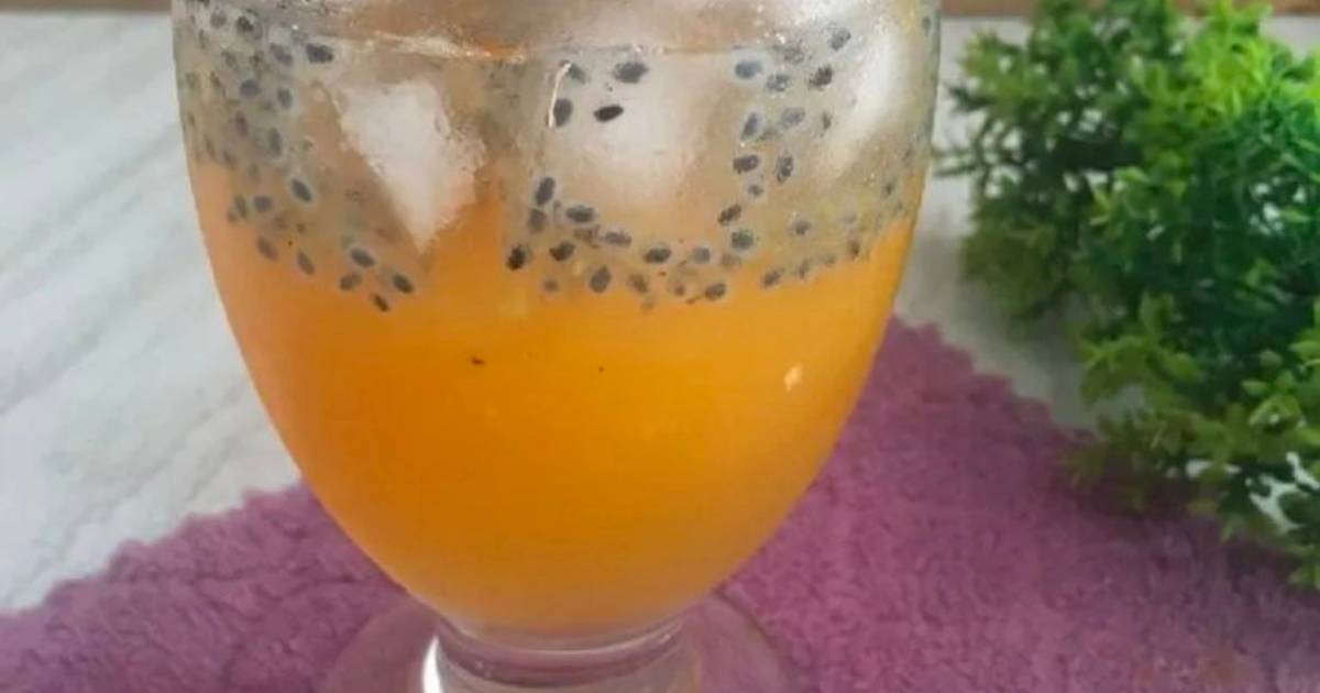Resep Es Jeruk Selasih oleh risha_ica - Cookpad