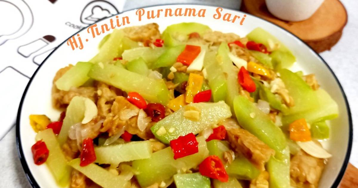 Resep Tumis Labu Siam Tempe oleh Hj.Tintin Purnama Sari - Cookpad