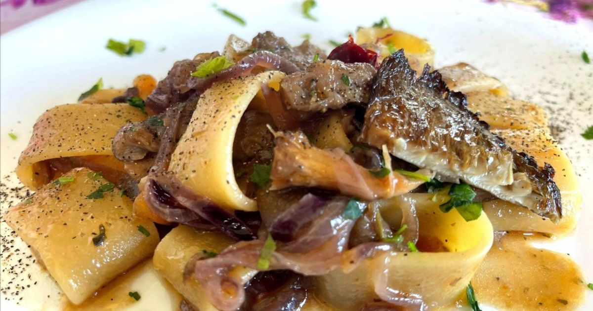Ricetta Calamarata Con Funghi Pleurotus E Pomodorini Freschi di Fabio ...
