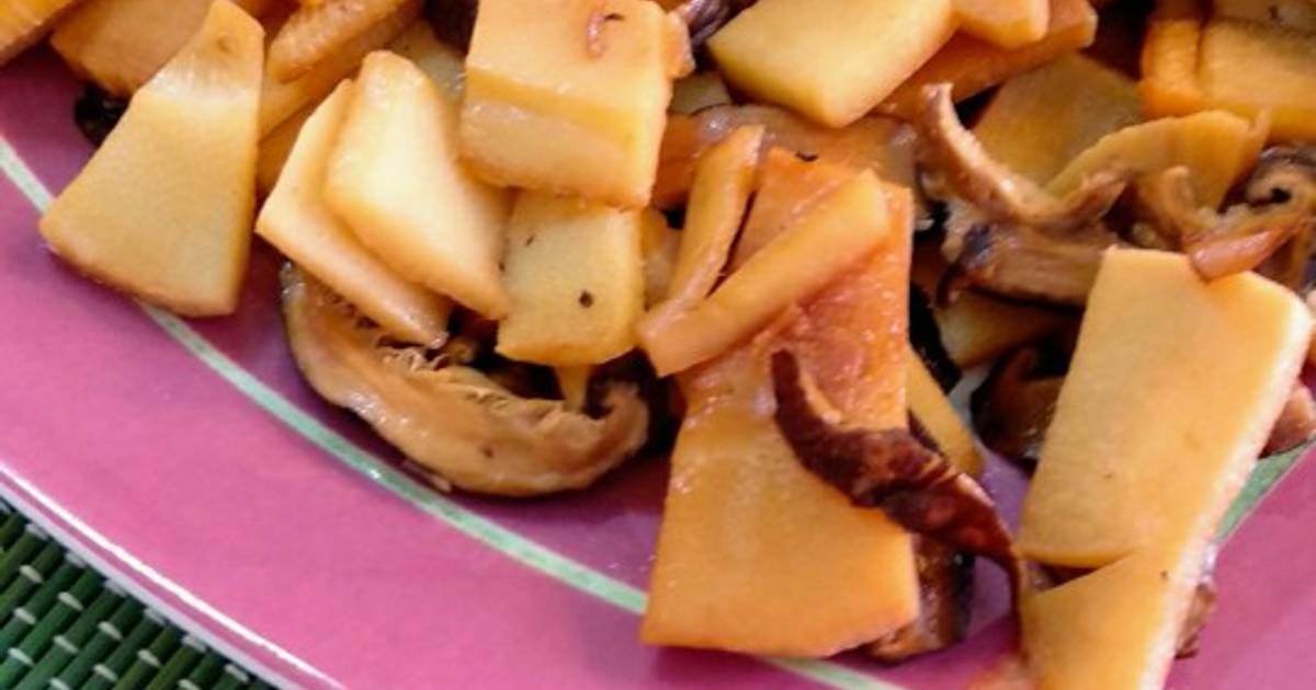 155.🎋Bambú y setas chinas salteadas🍄 Receta de Silvana Ruiz- Cookpad