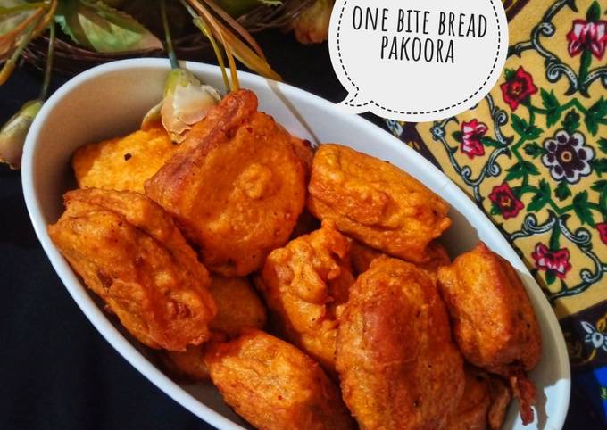 One bite bread pakora Recipe by Umme Ali - Cookpad