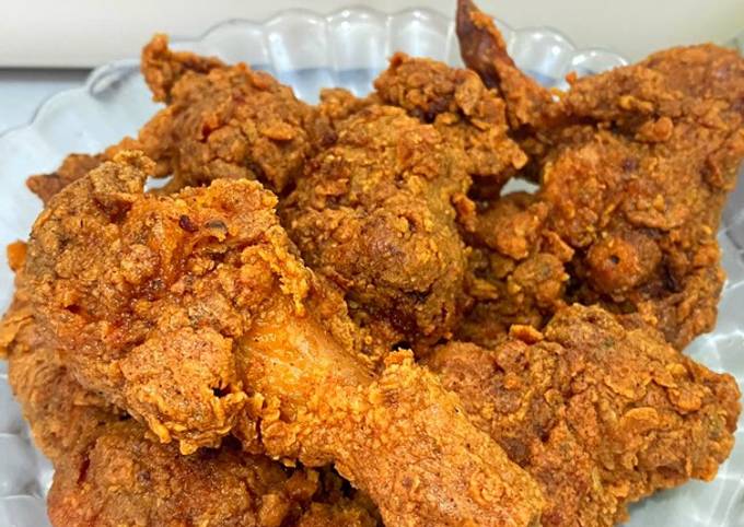 Resep Ayam goreng tepung (spicy fried chicken) oleh ANF - Cookpad