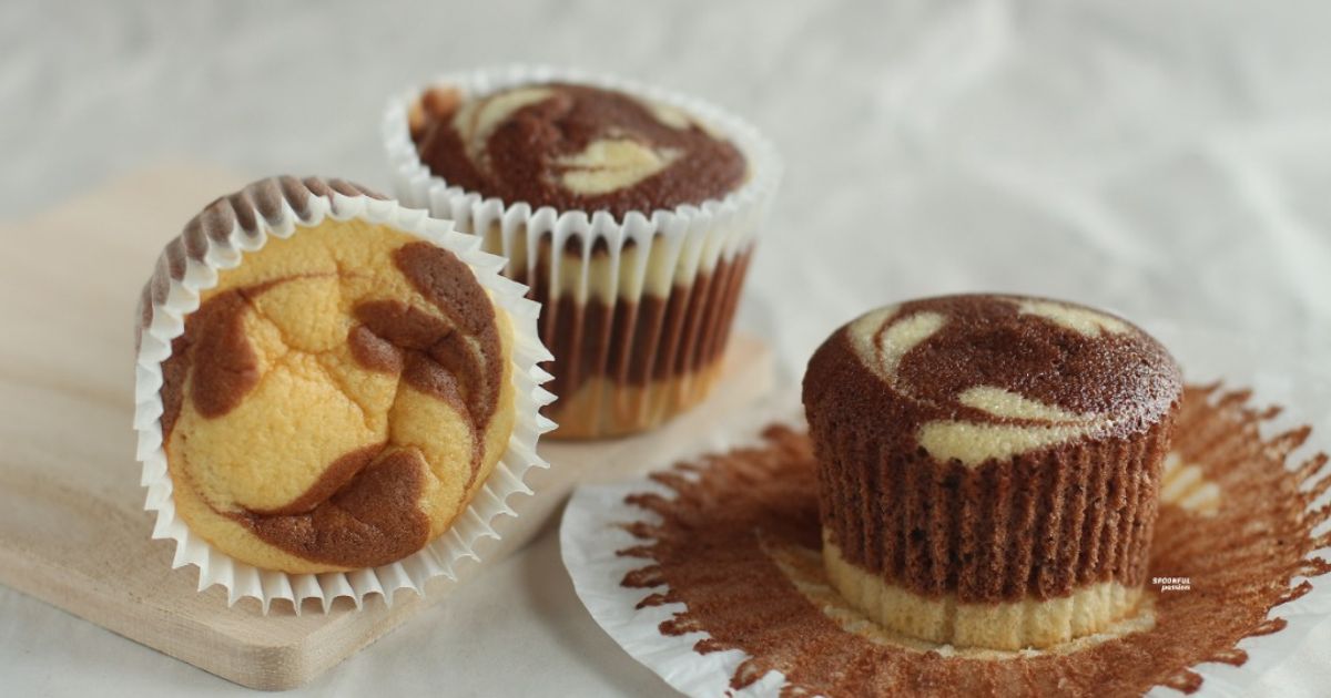 Marble Chiffon Cupcake Recipe By Spoonful Passion