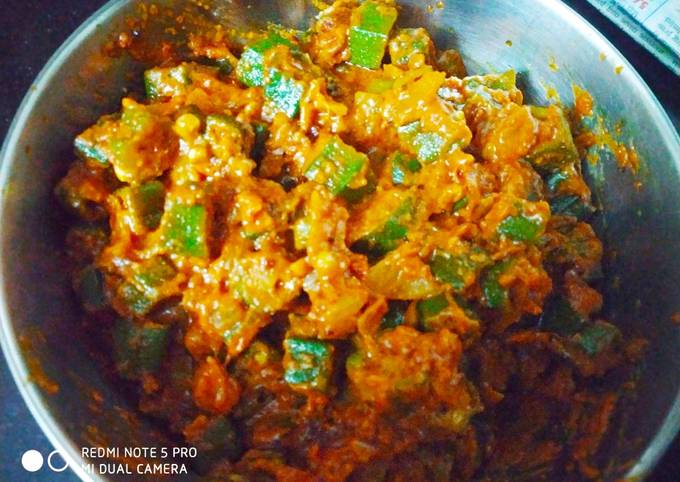 Masala bhindi (lady finger) Recipe by Rekha Rathi - Cookpad