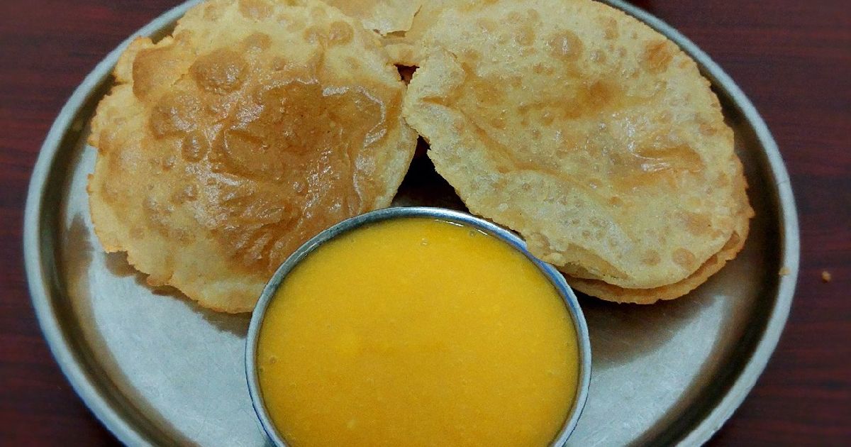 Aam Ras And Puri (Ras Puri) Recipe by Kajal Pavagadhi - Cookpad