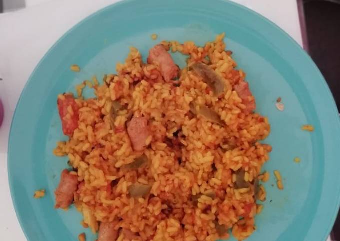 Arroz de longaniza Receta de Pilar Picon- Cookpad