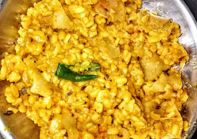 Mung dal papad bhaji Recipe by Deepali Saurabh Bansal - Cookpad