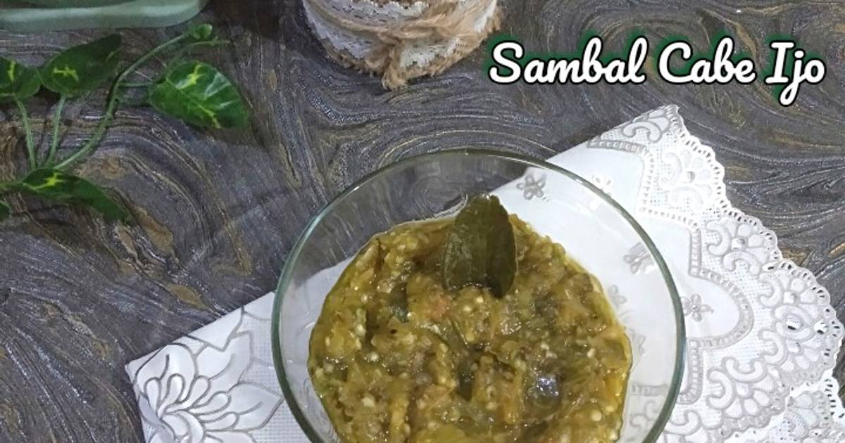 Resep Sambal Cabe Ijo oleh Vay Kitchen - Cookpad