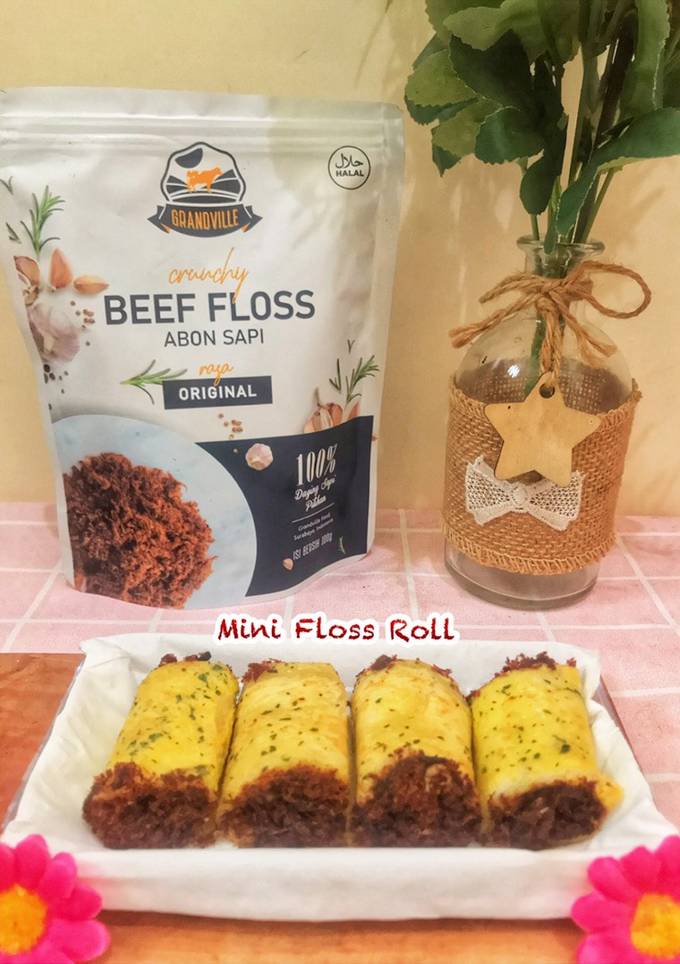 Resep Mini Floss Roll (Snack MPASI 12M+) oleh S H E R L Y 🌸 - Cookpad