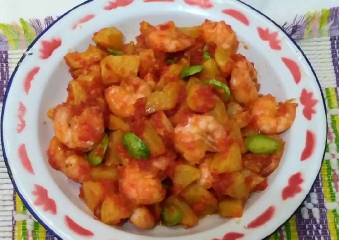 Resep Sambal Goreng Kentang Udang oleh Ria Mariana - Cookpad