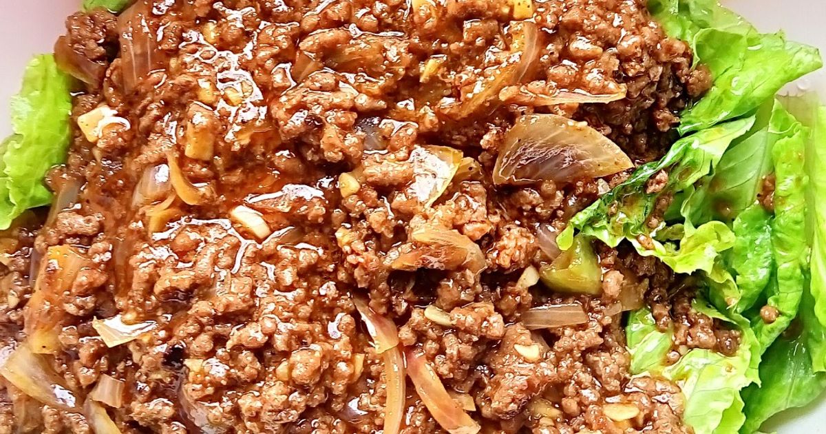 Healthy Minced Bbq Beef Salad Recipe by Marsha M
