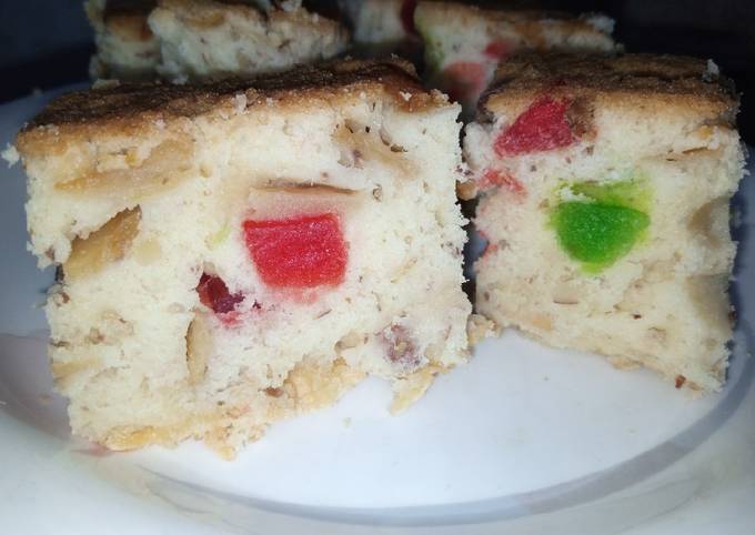 Tutti Frutti Apple Almond Cake Recipe by Surhaan Tahir Wafai - Cookpad