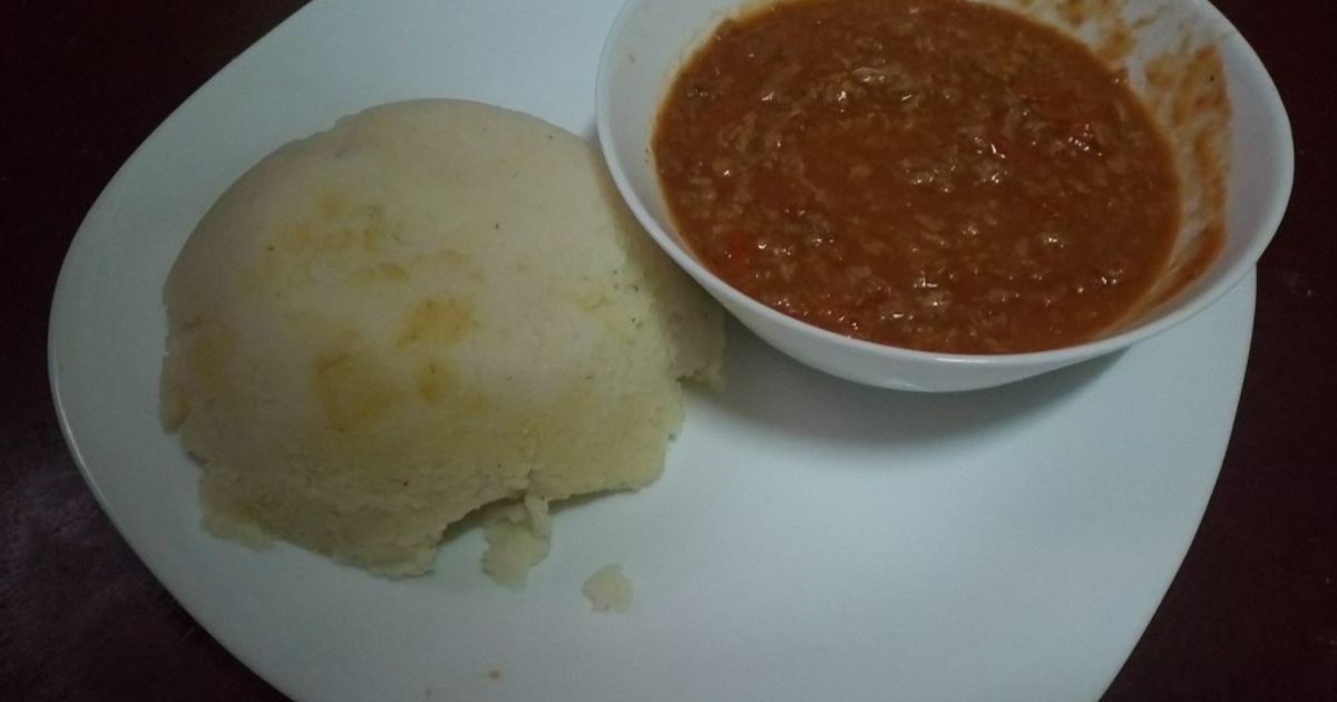 Ugali & Sossi Mince Stew #Jikonichallenge Recipe by Winnie G - Cookpad