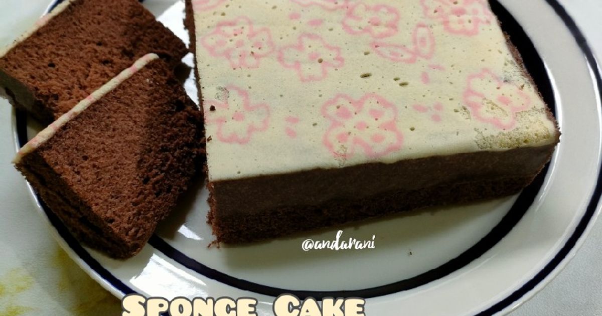 Resep Sponge Coklat Cake Ekonomis Dg Batik oleh andarani - Cookpad