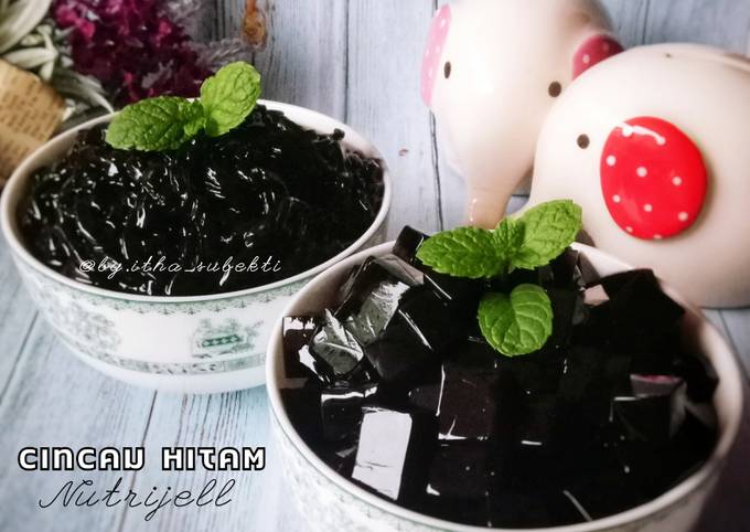 Resep Cincau Hitam Nutrijell oleh Itha Subekti - Cookpad