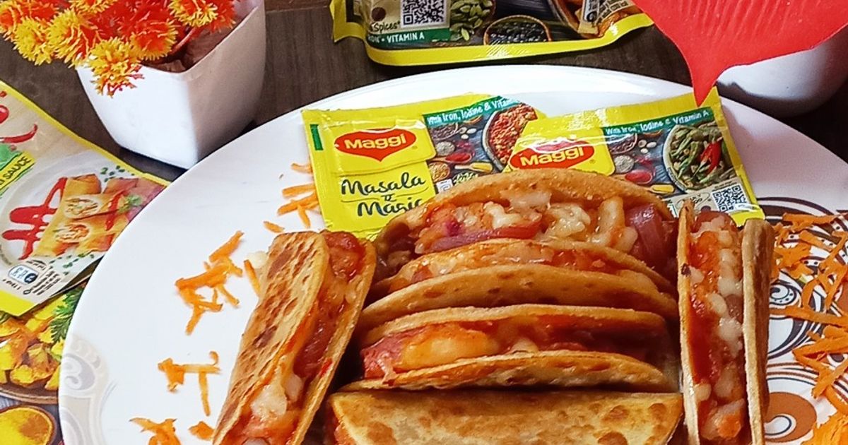 गेहूं के आटे का पौटैटो टाकोज़ (Gehu Ke Aate Ka Potato Tacos Ki Recipe ...