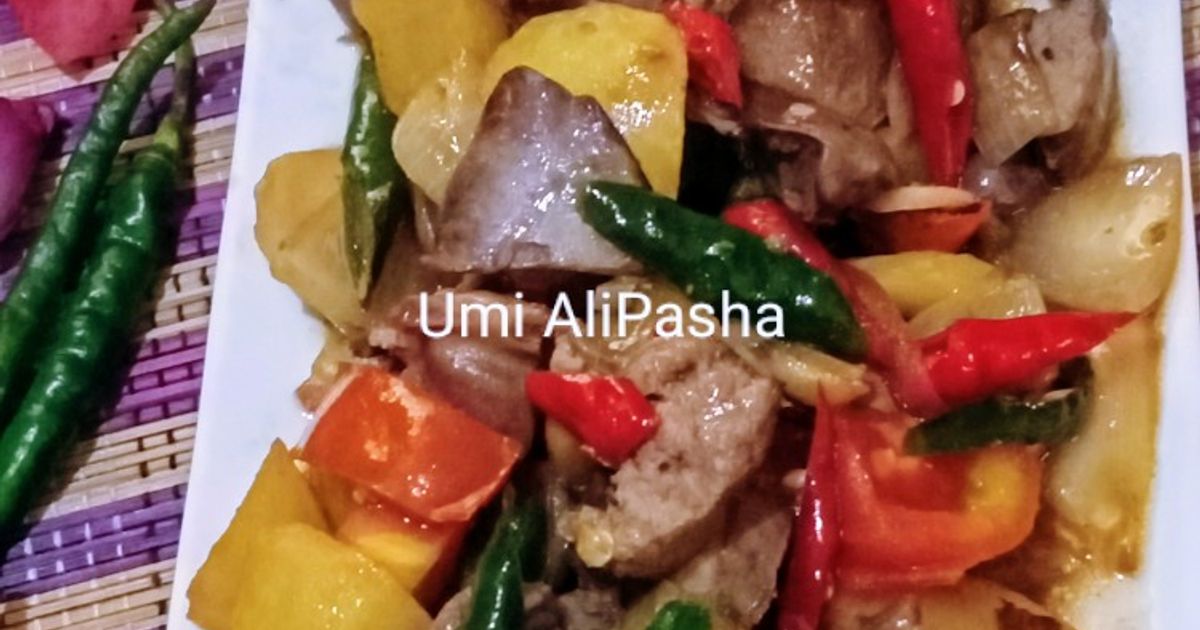 Resep oseng kentang hati rumahan enak dan mudah - Cookpad