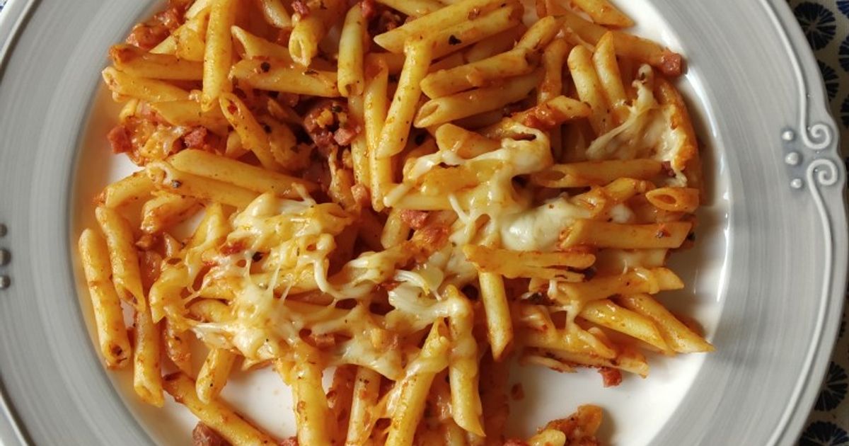 Macarrones Con Taquitos De Jamón Receta de Rous - Cookpad