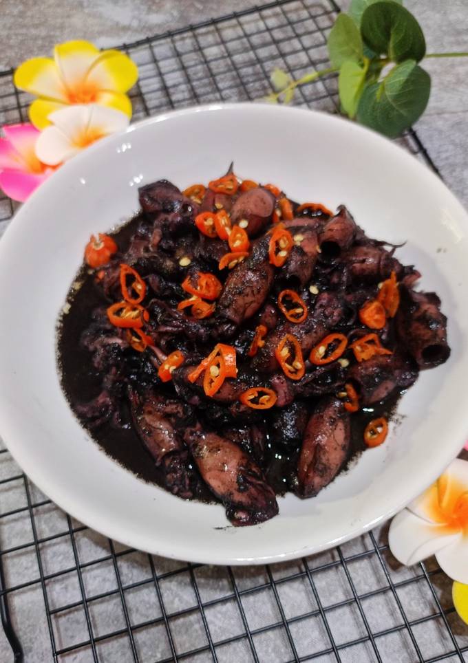 Resep Cumi Hitam ala chef firhan oleh tommy wiriadi putra - Cookpad