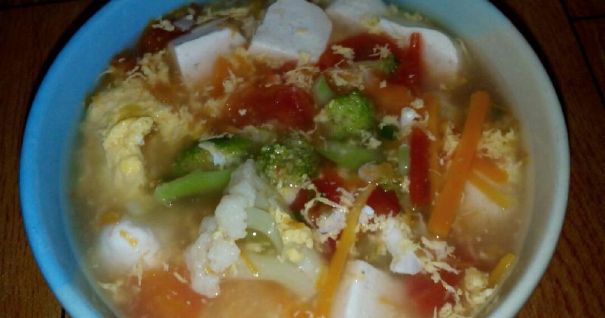 Resep Soup Tahu Sayur Sehat oleh Annie - Cookpad