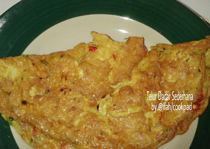 Resep Telur Dadar Sederhana oleh Dish by Ifah - Cookpad
