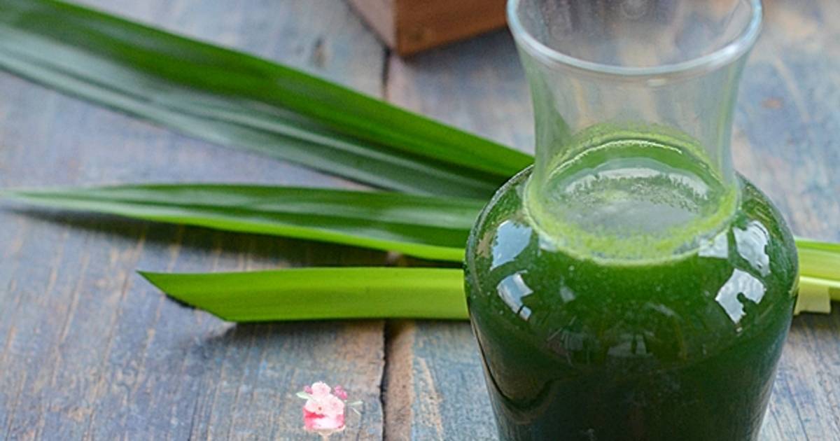 Resep Jus Pandan Homemade Untuk Pewarna Alami oleh Selma wahida - Cookpad