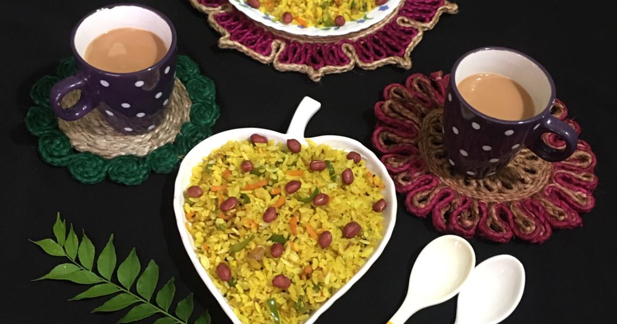 Vegetable Kanda Poha Recipe by Sudipa Gope - Cookpad