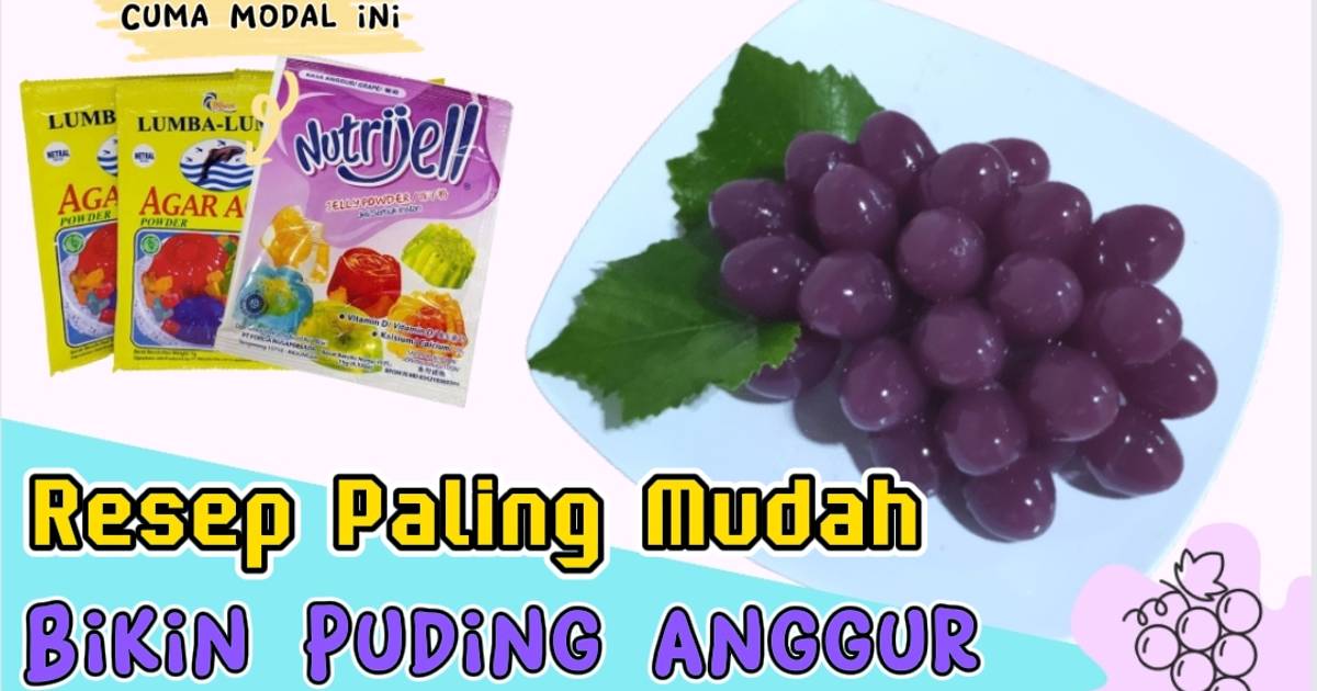 Resep Puding Anggur 🍇 oleh Dapur Ceria 🦞 - Cookpad