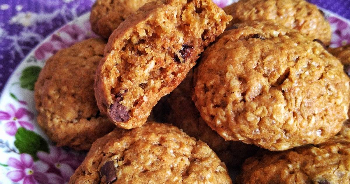 Resep Coconut Oat Chewy Soft Cookies | Biskuit Oat Kelapa oleh Ummu ...