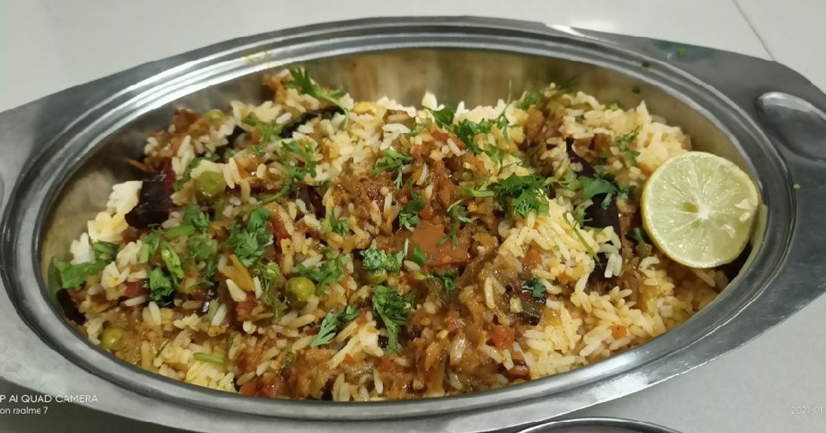Harshita Dharmeshkumar દ્વારા રેસીપી વેજ દમ પુલાવ (Veg Dum Pulao Recipe ...