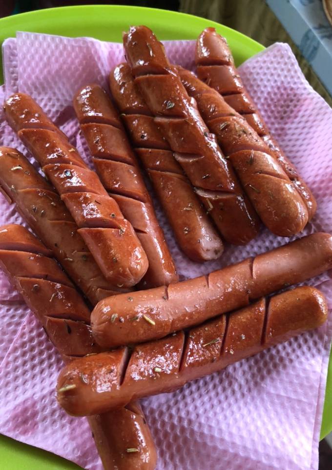 Resipi Sosej grill simple dan cepat oleh AeJaa 📸 - Cookpad
