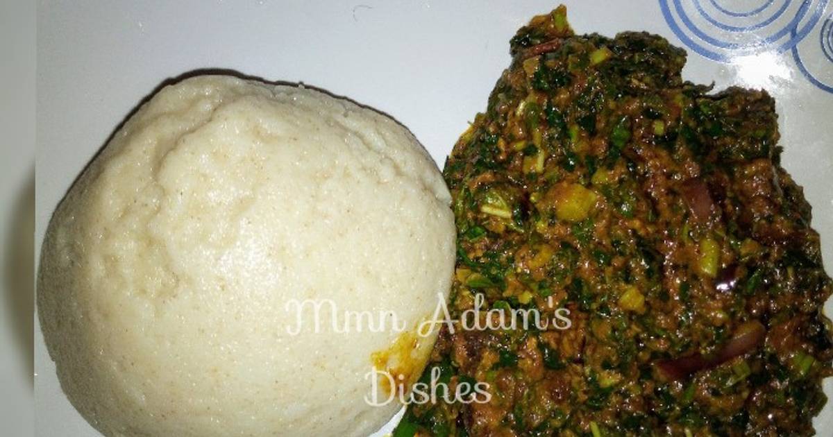 Semo with G/nut veggy soup Recipe by Fatima Ahmad(Mmn Adam) - Cookpad