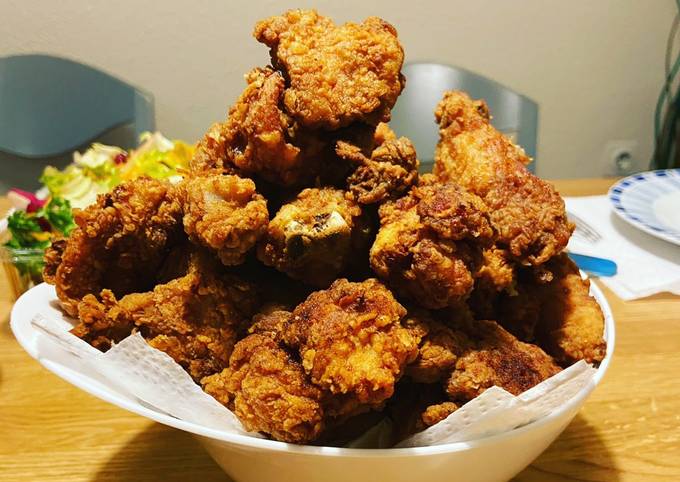 Pollo frito estilo japonés karaage Receta de Yasuko - Cookpad