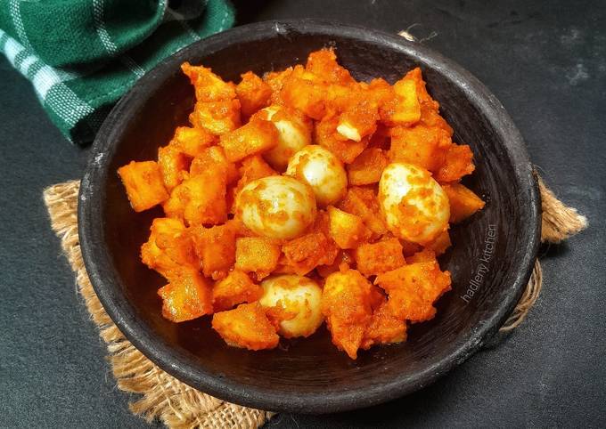 Resep Sambal Goreng Kentang Telur Puyuh oleh Hadleny Kitchen - Cookpad