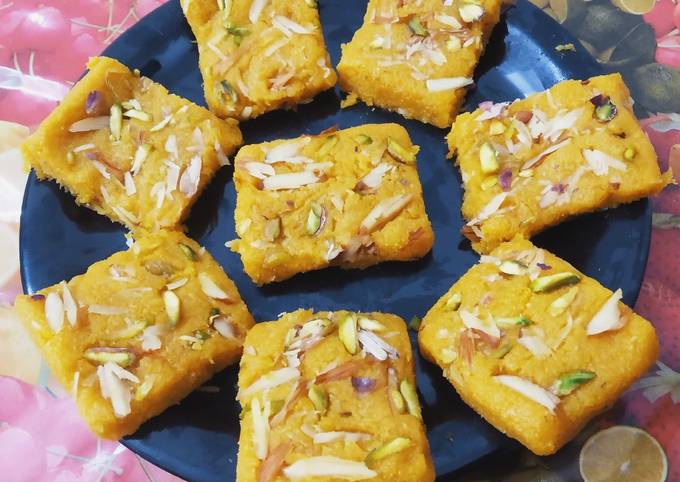 Mango burfi Recipe by Foram C. Virani - Cookpad