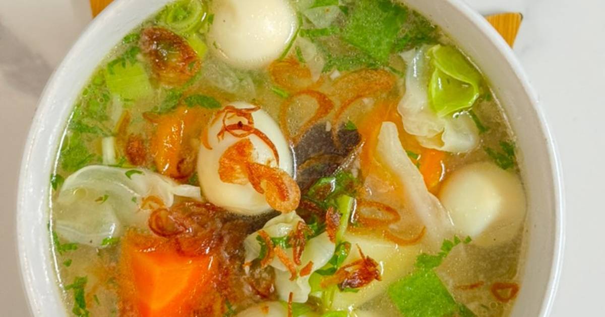 Resep Sayur sop telur puyuh oleh larasvia - Cookpad