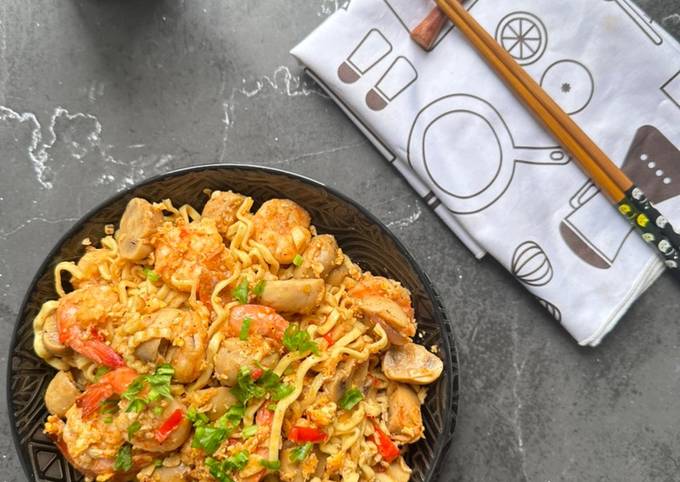 Resep 14. Mie Goreng Udang Jamur oleh Rini Dwi Astuti - Cookpad